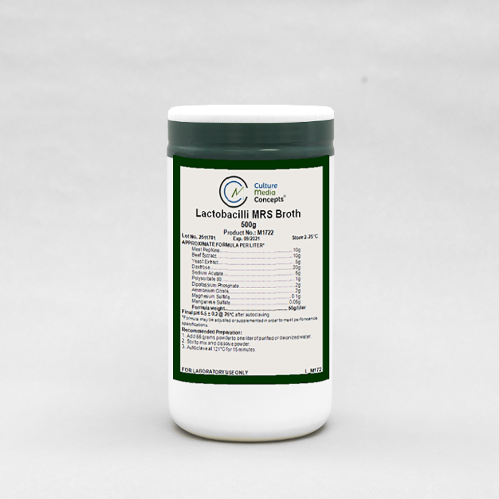 Lactobacilli MRS Broth – Culture Media Concepts