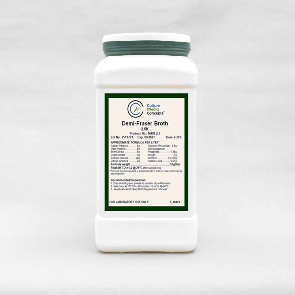 Demi-Fraser Broth Base – Culture Media Concepts